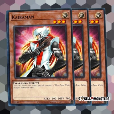 Yu-gi-oh! TCG 3x Kaibaman SDBE-EN014 x3 Common UNLM YUGIOH! Blue-Eyes ...