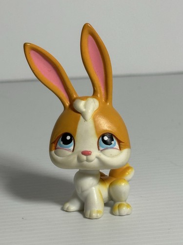 Littlest Pet Shop LPS #75 Bunny Rabbit Orange White Blue Eyes | eBay