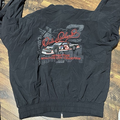 VTG Dale Earnhardt #3 Nascar Intimidator Embroidered Jacket Mens XL Zip ...