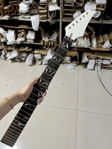 White 24frets maple electric guitar Neck Tree of Life vine inlay ...