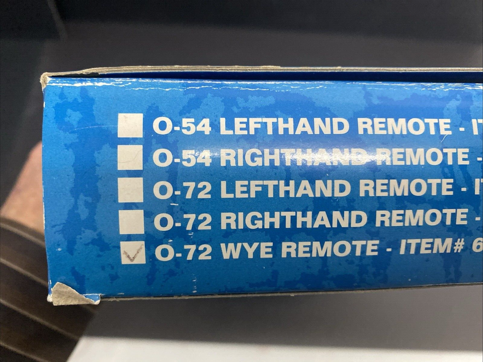 Atlas Custom Supreme 6074 WYE Switch Track 072 Radius O Gauge New in ...