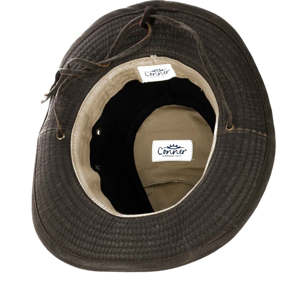 Conner Men's Weathered Cotton Outback Hat w/Shapeable 2-3/4" Brim ...