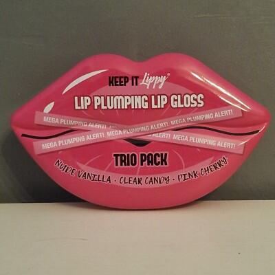Keep It Lippy - Lip Plumping Lip Gloss - Trio Pack Gift Tin - Vegan ...