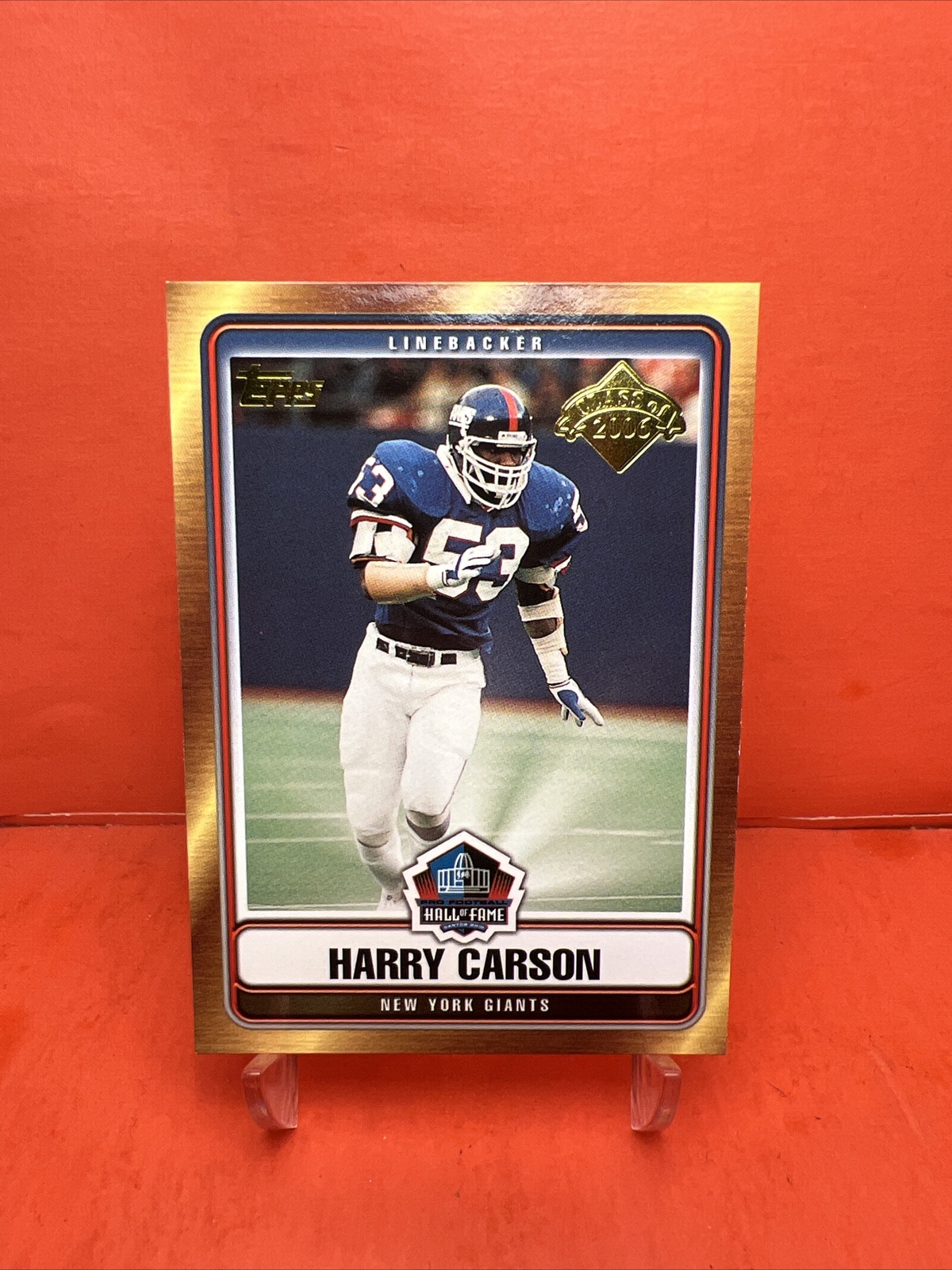 2006 Topps Hall of Fame Class of 2006 Harry Carson #HOFT-HC HOF Mint🦄 ...