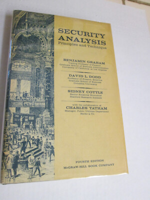 Graham & Dodd SECURITY ANALYSIS 4th Edition 1962 Nice copy in jacket | eBay