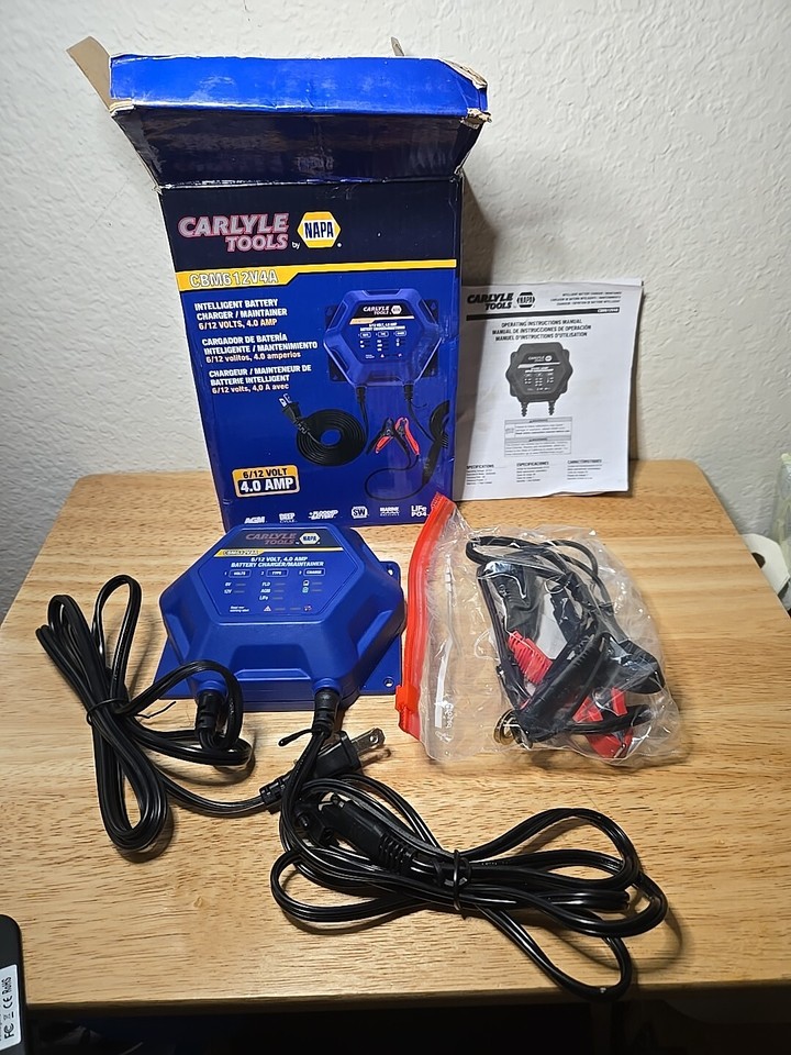 CARLYLE TOOLS NAPA Intelligent Battery Charger CBM612V4A 4.0 AMP ...