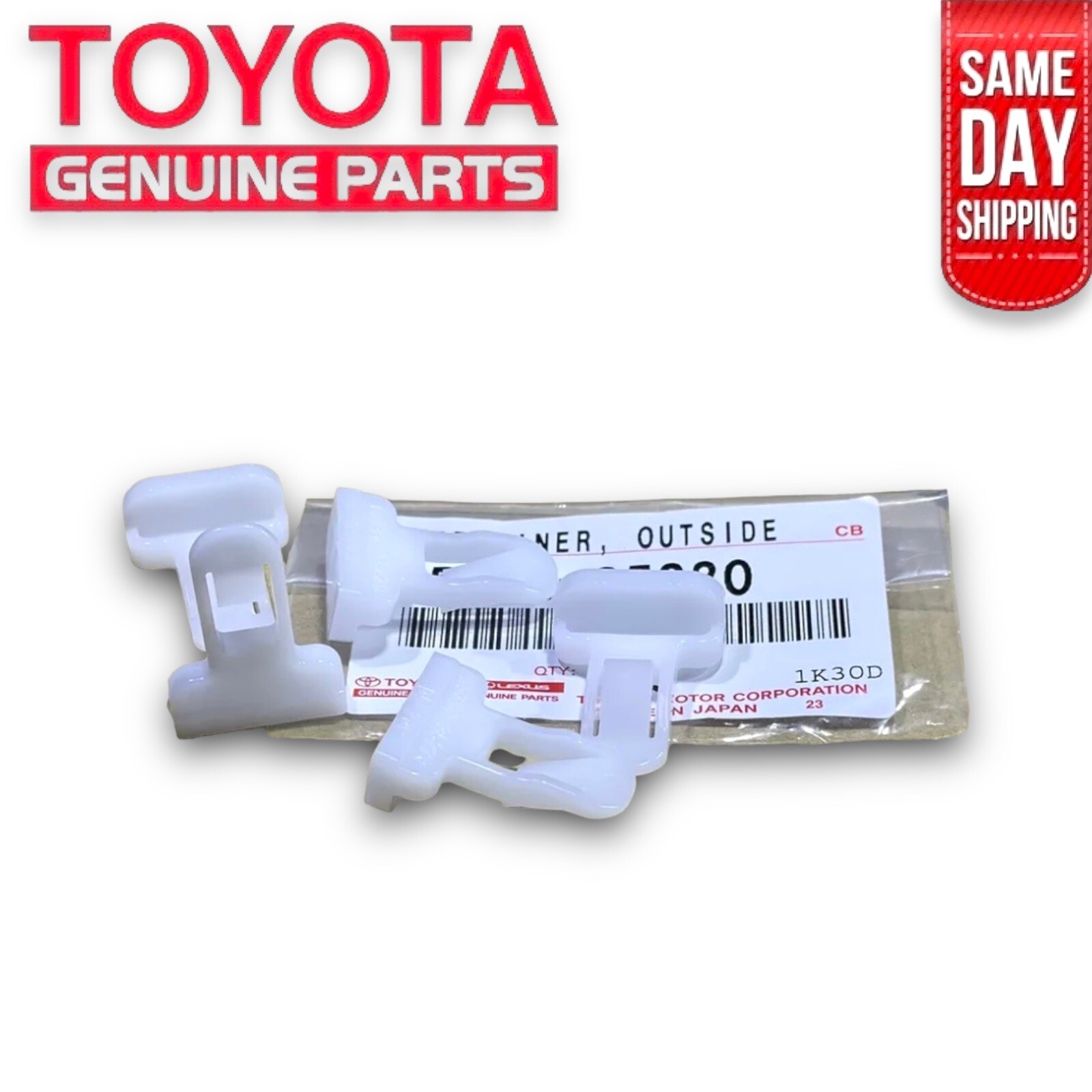 13 - 22 TOYOTA RAV4 REAR BUMPER COVER TRIM GUARD RETAINER WHITE CLIPS ...