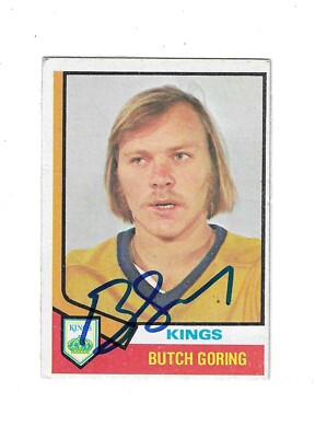 Butch Goring 1974-75 Topps Card # 74 Signed | eBay