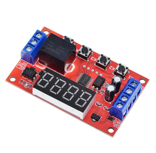 1PCS 10A DC 12V Adjustable Time Delay Relay Module LED Digital Timing ...