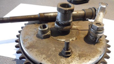 Vintage Classic ORIGINAL BSA A10 PLUNGER REAR BRAKE DRUM WITH SHOES AND ...