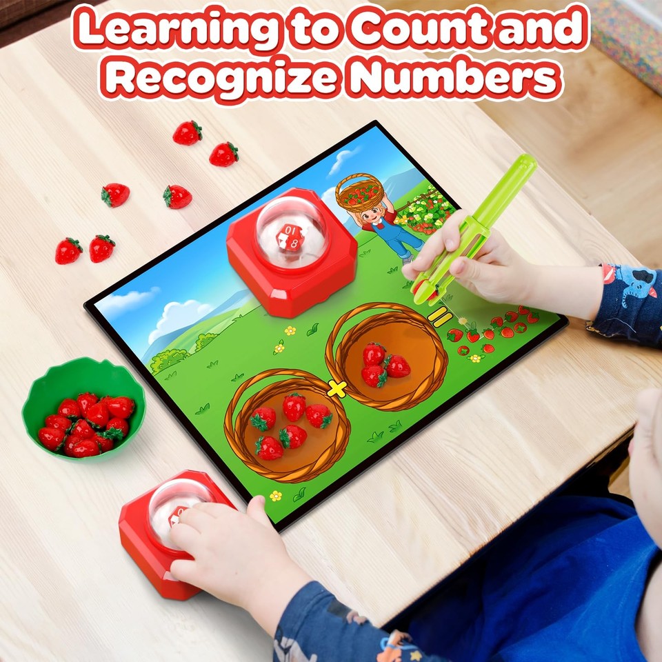 Math Board Games for Kids with Dice Poppers, Math Manipulatives ...