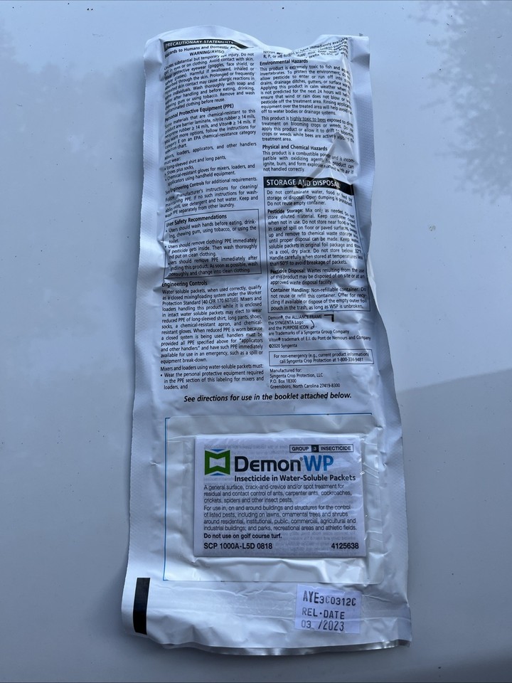 Demon WP Insecticide Pest Control - One Pack (4x03 oz) - ** Same Day ...