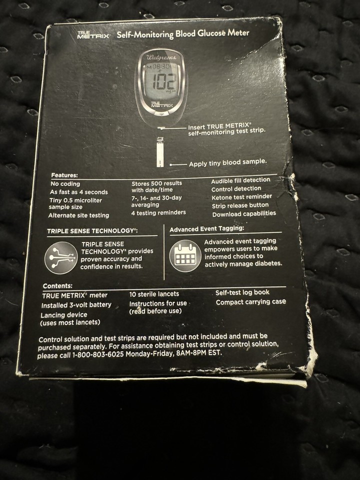 Walgreens Premium True Metrix Self-Monitoring Blood Glucose Meter W ...