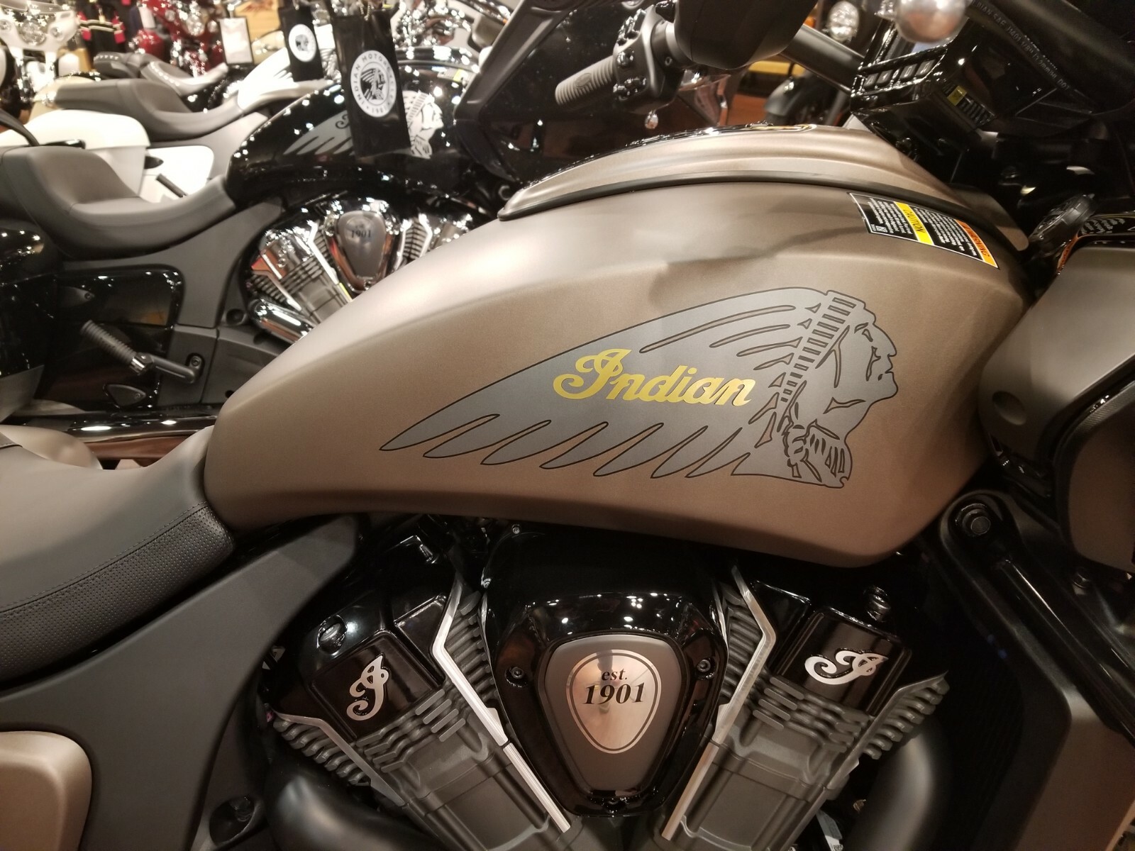 INDIAN CHALLENGER MOTORCYCLE FUEL TANK SIDE SCRIPT DECAL, STICKER ...