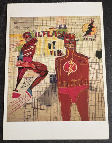 art postcard Jean-Michel Basquiat Flash in Naples unposted | eBay