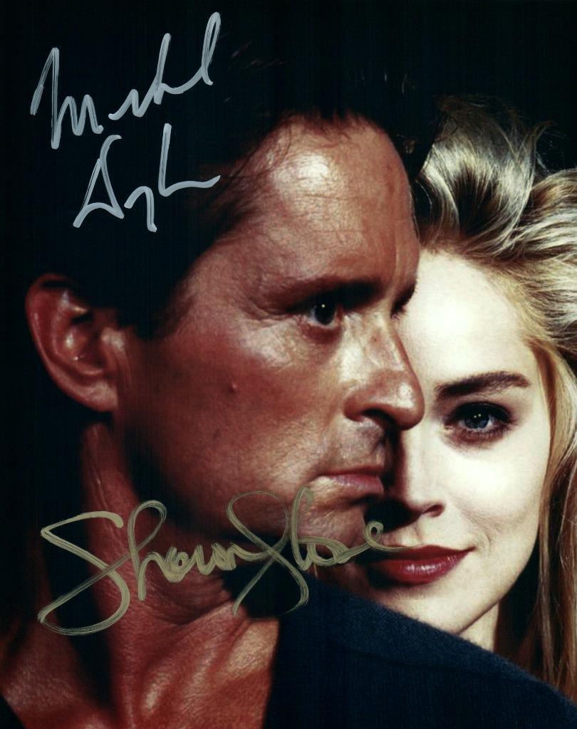 Michael Douglas Sharon Stone 8x10 signed Photo autographed Picture ...