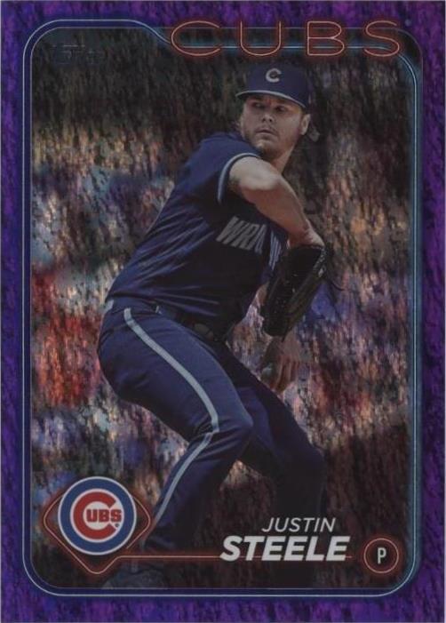 2024 Topps Series 1 - Purple Holofoil #318 Justin Steele /799 for sale ...