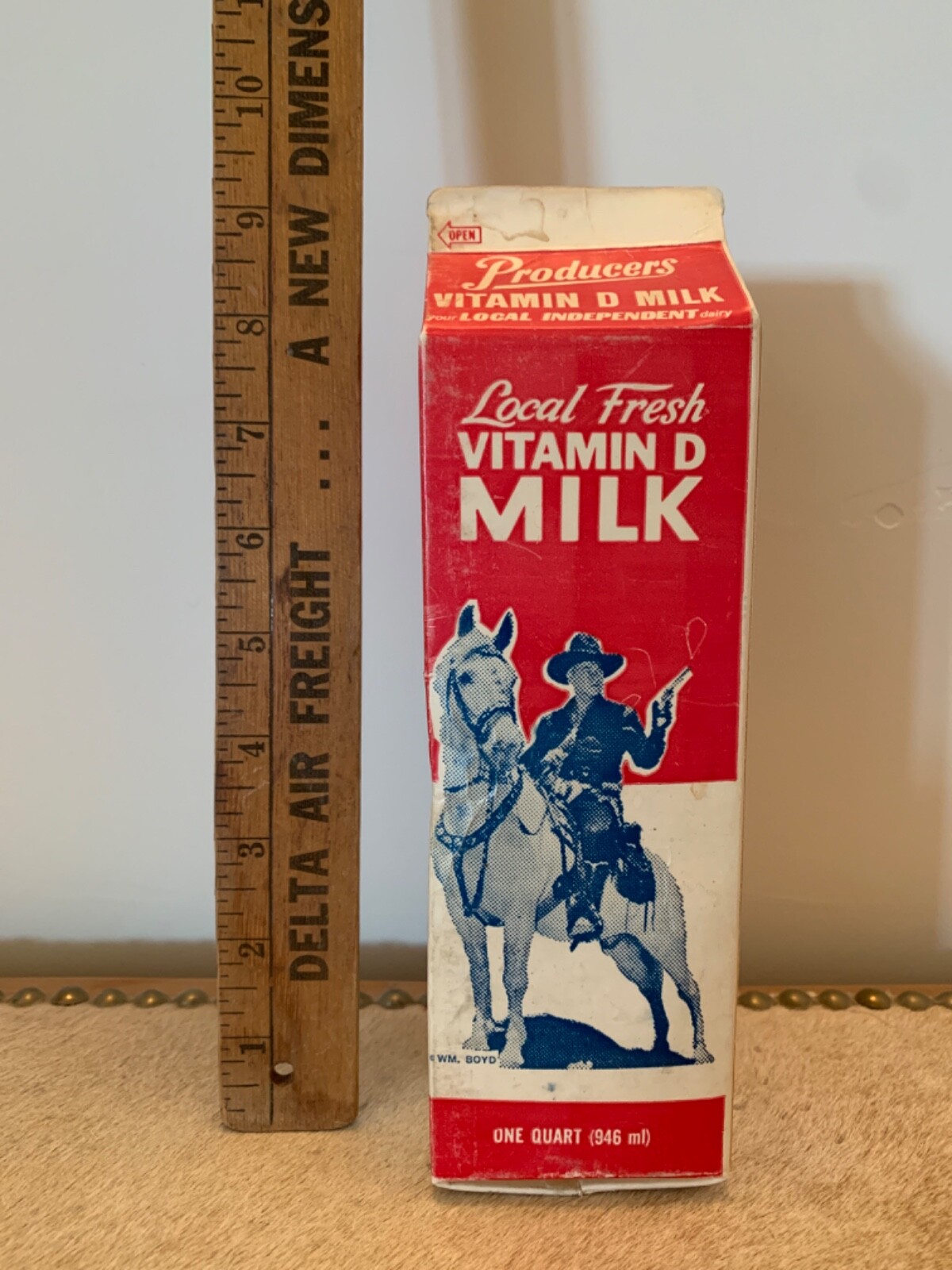 Vintage Milk Carton Hopalong Cassidy Producers One Quart Container | eBay