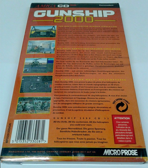 Microprose Gunship 2000 Commodore Amiga Cd32 for sale online | eBay
