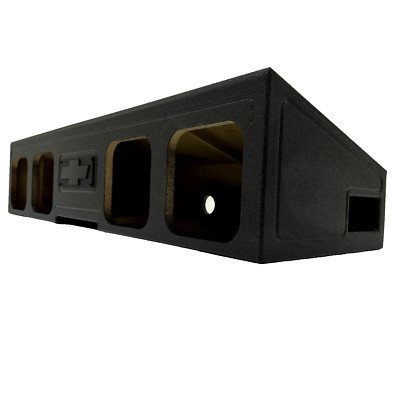 Sub Woofer Box Chevy Silverado 19-22 Crew Cab 4x8 Woofers Square Kicker ...