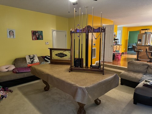 Brunswick Billards Pool Table 7 Foot Bald Eagle Claw LegLifetime Wood ...