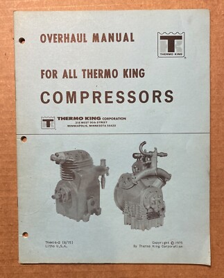 Overhaul Manual for All Thermo Ding Compressors | eBay