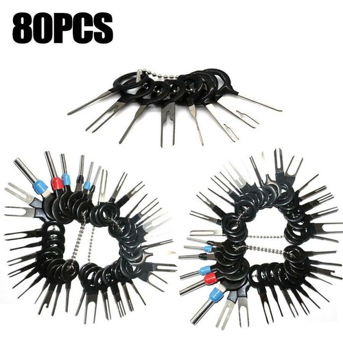 80PCS Wire Terminal Removal Tool Car Electrical Wiring Crimp Connector ...