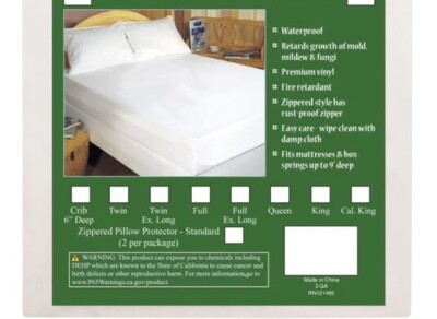 Bargoose 3 - Gauge Vinyl Bedding Protectors For Mattresses, Boxsprings ...