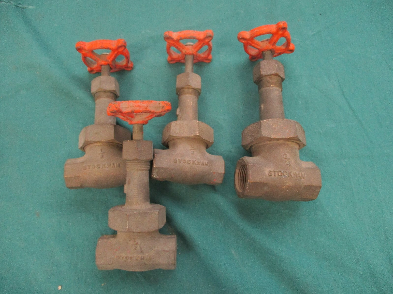 STOCKHAM VALVE FIG B-144, BRONZE GATE VALVE 3/4" AND 1/2" 300 CLASS ...