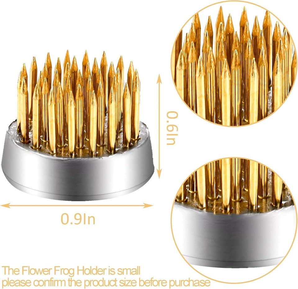 12 Pack Flower Frog Holder, Kenzans Round Flower Arranger Mini Frog ...