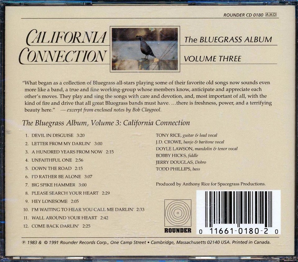 Bluegrass Album Band - The Bluegrass Album Volume 3 California C ...