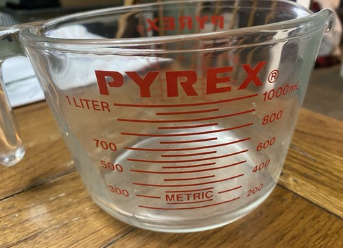 Vintage PYREX 4 Cup 1-Quart Red Lettering Glass Measuring Cup #532 | eBay