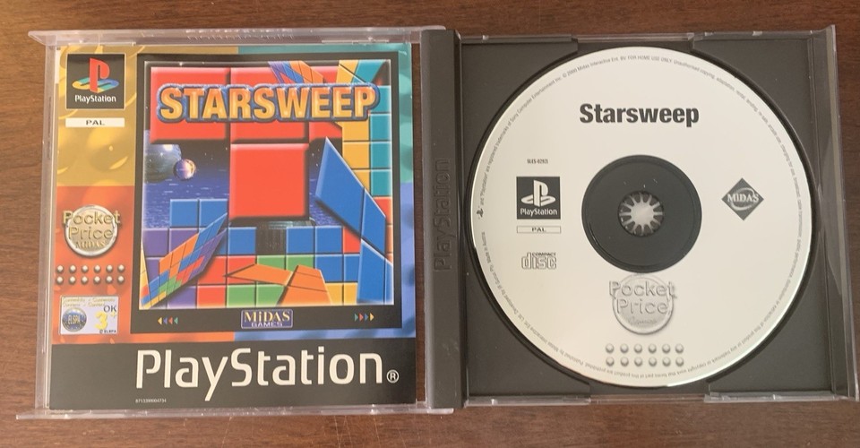 Starsweep ps1 Black Label PAL Uk PlayStation One Complete With Manual ...