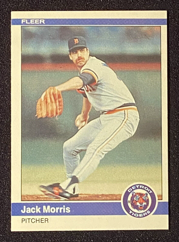 Jack Morris 1984 MLB Detroit Tigers Pitcher Baseball Card Fleer #87 | eBay