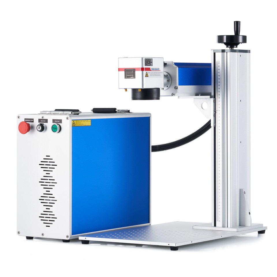 Secondhand 50W Split Fiber Laser Marking Machine Metal Steel Marker ...