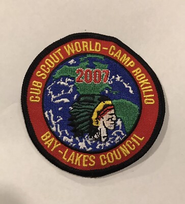 Camp Rokilio 2007, Boy Scout Patch BSA Bay Lakes Council, Cub Scout ...