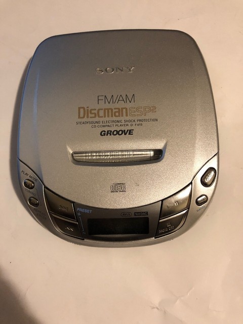 Sony FM/AM Discman ESP2 anti-shock portable CD player radio D-F415 | eBay