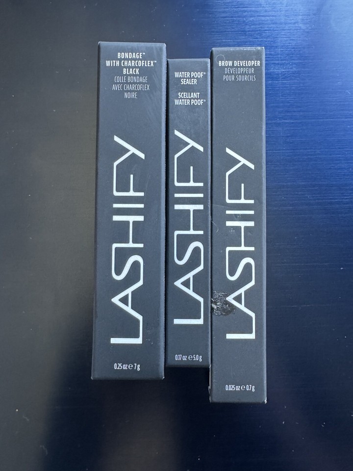 LASHIFY GOSSAMER Lash Bondage Sealer A, B, C, E, SD, T Black & Truffle ...
