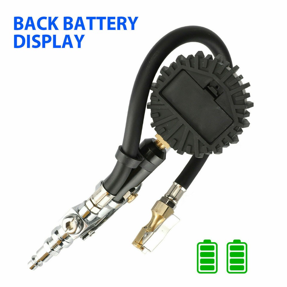 Digital Tire Air Inflator Pressure Gauge Meter Bike Car Truck LCD ...