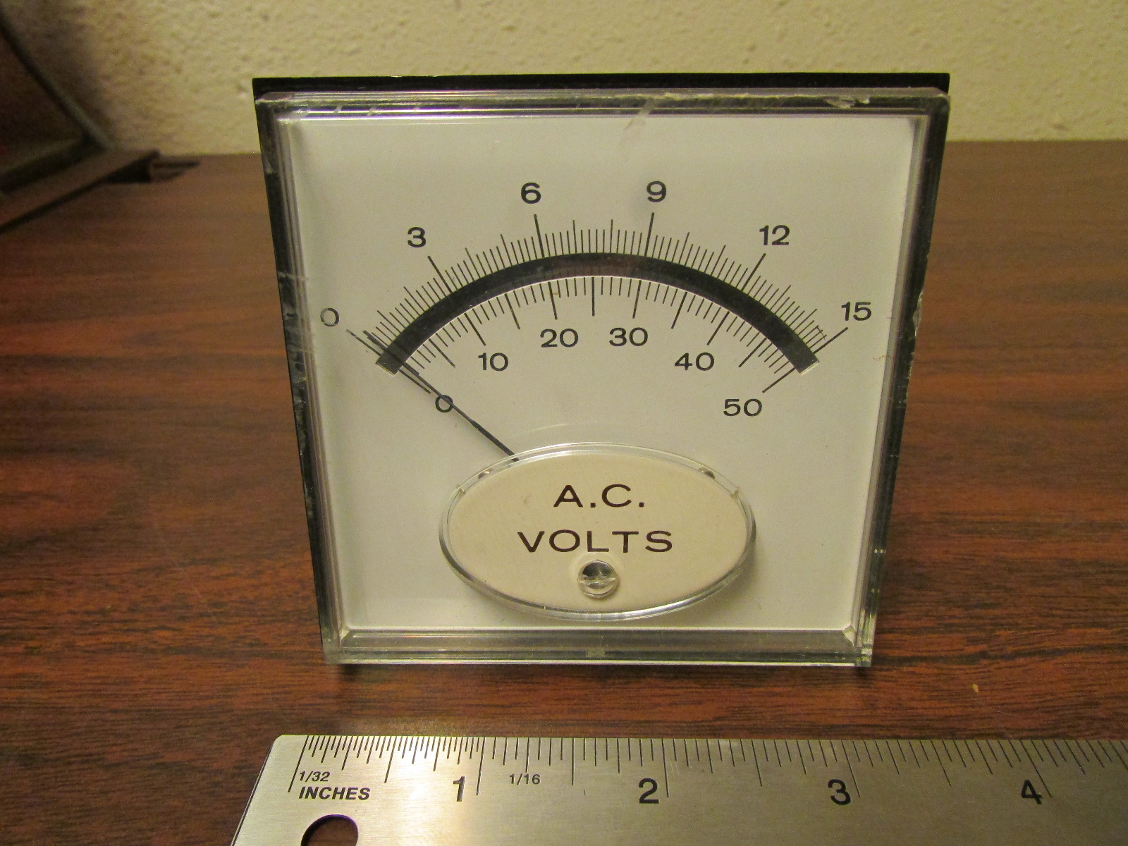 Beede Panel Meter AC Volts 0 - 15 Square 3-inch White Mirrored Face | eBay