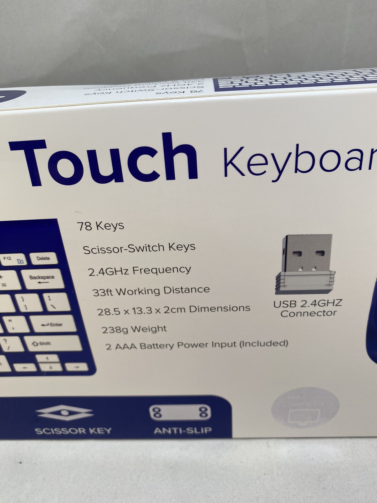 Cylo Metallic Blue Wireless Keyboard & Mouse Combo Set for sale online ...