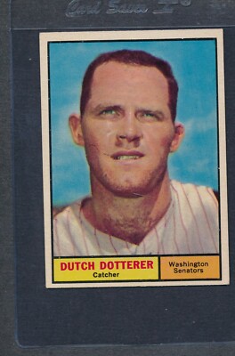 1961 Topps #332 Dutch Dotterer Senators EX/MT *9256 | eBay