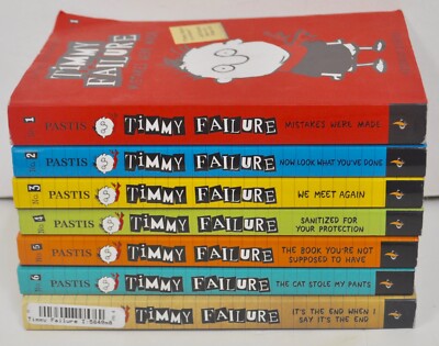 Lot of 7 Timmy Failure Chapter Books by Stephan Pastis - Complete ...