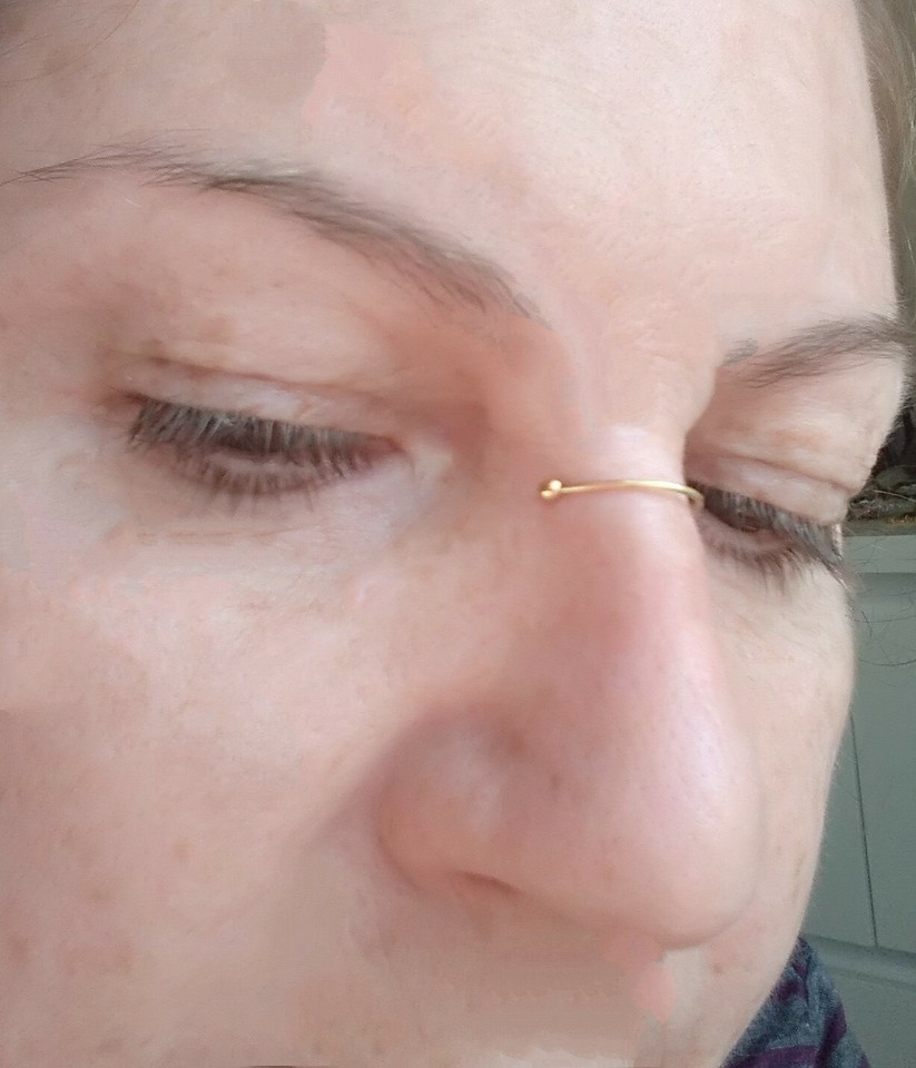 Nose Cuff Nose bridge cuff Novelty Jewelry Non piercing jewelry nose ...