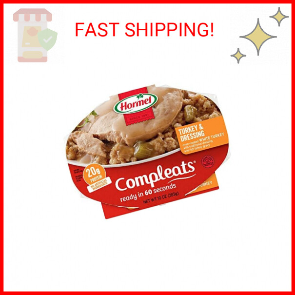HORMEL COMPLEATS Turkey & Dressing Microwave Tray, 10 oz. (6 Pack) | eBay