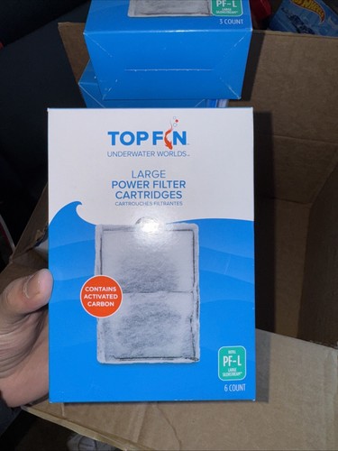 Top Fin PF-L Filter Cartridges for PF30, PF40 and PF75 6-Pack Sealed ...
