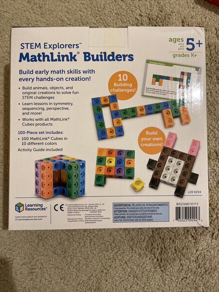 Mathlink Builders Counting Cubes STEM Explorers by Learning Resources | eBay