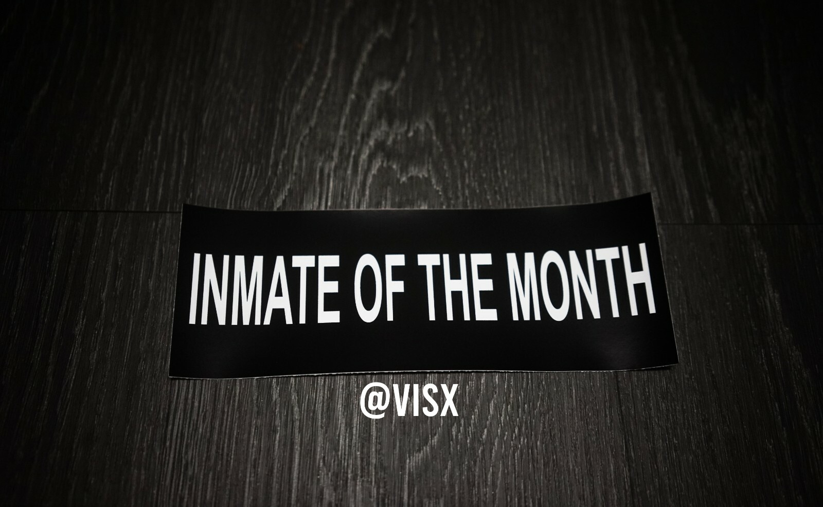 Inmate of the month Bumper Sticker Decal Prank Funny car jail prison ...