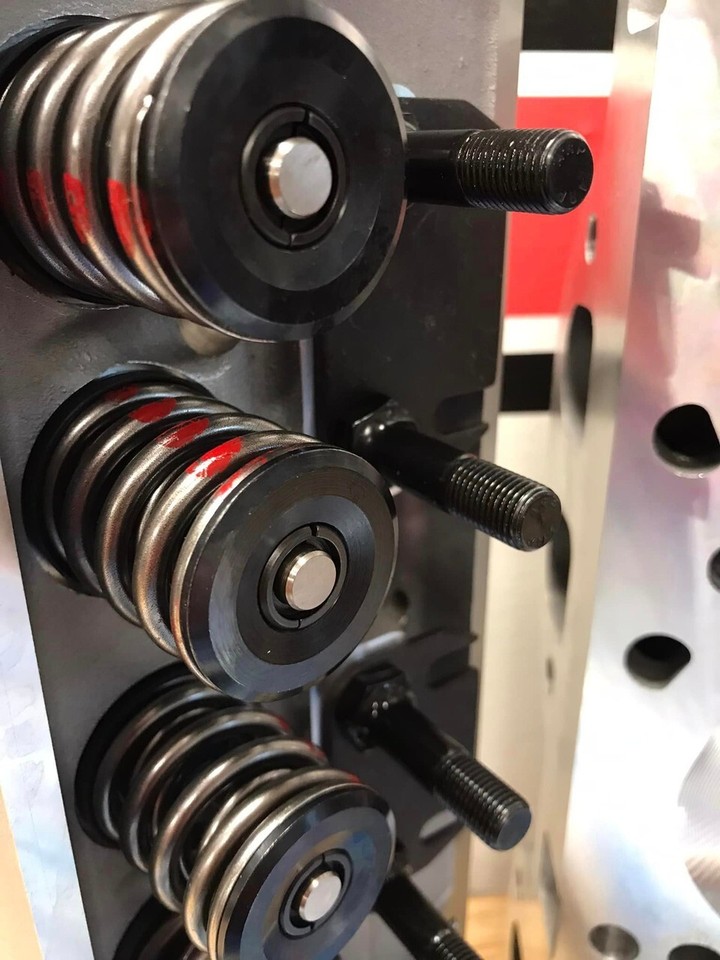 Pontiac CNC 72cc RAIV Aluminum Heads w/Howards Springs Retainers Locks ...