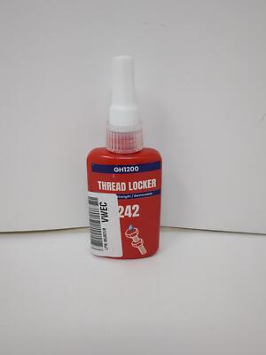 GH1200-50ML Red Thread Lock 242 Medium Strength for Nuts, Bolts and ...